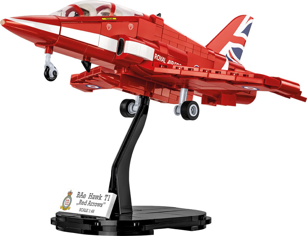 BAe Hawk T1 Red Arrows brick plane model - COBI 5844 - 389 bricks – BRICKTANKS