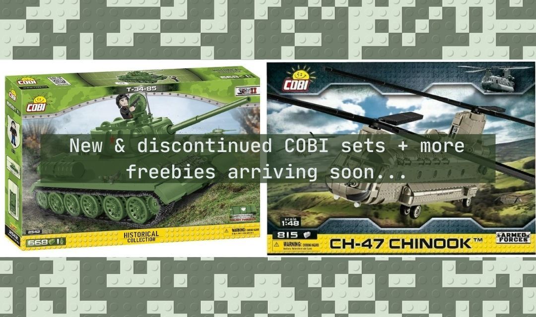 New & discontinued COBI sets + more freebies – BRICKTANKS