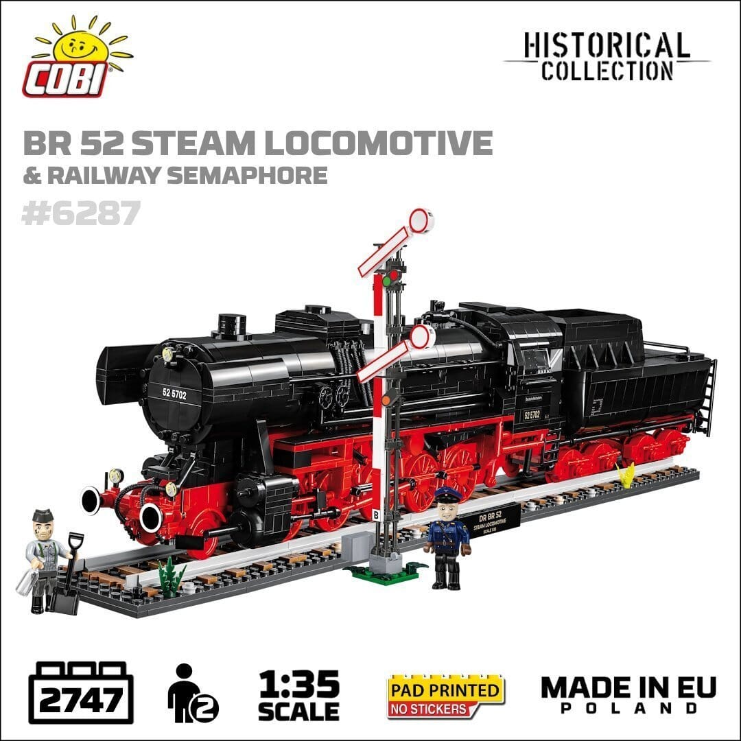 DRB Class 52 Steam Locomotive & Semaphore brick model - COBI 6287 - 27 ...