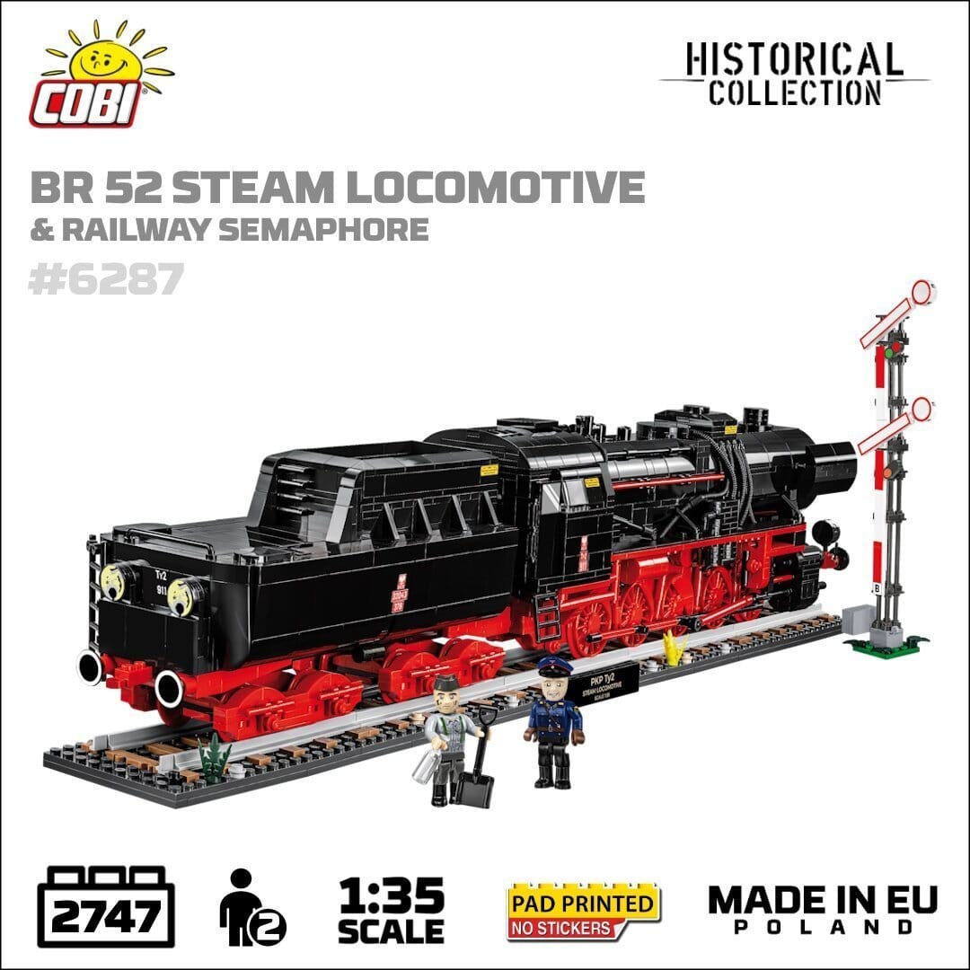 DRB Class 52 Steam Locomotive & Semaphore brick model - COBI 6287 - 27 ...