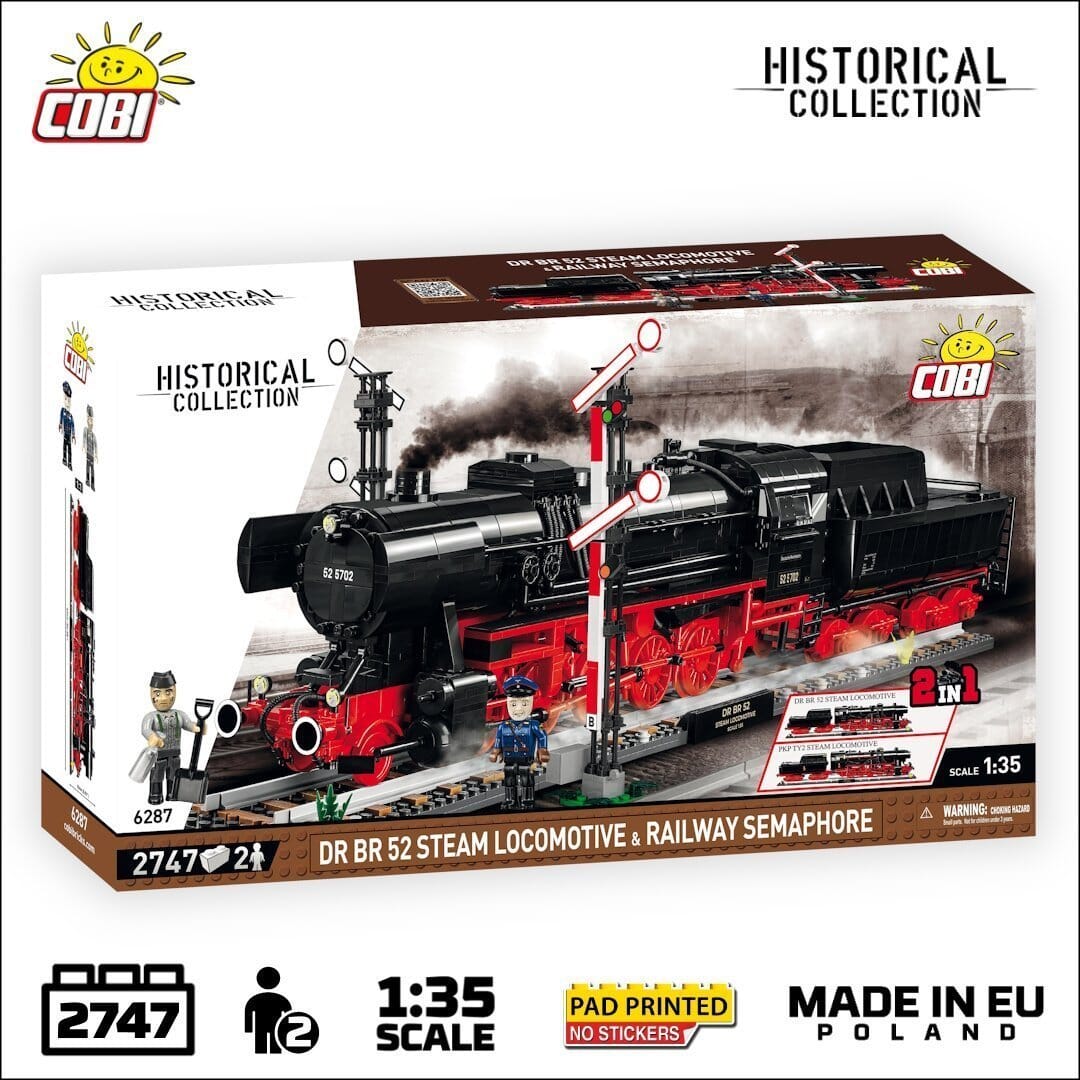 DRB Class 52 Steam Locomotive & Semaphore brick model - COBI 6287 - 27 ...