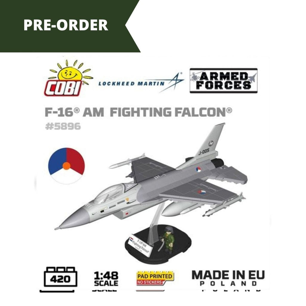 F-16 AM Fighting Falcon plane brick model - COBI 5896 - 420 bricks ...