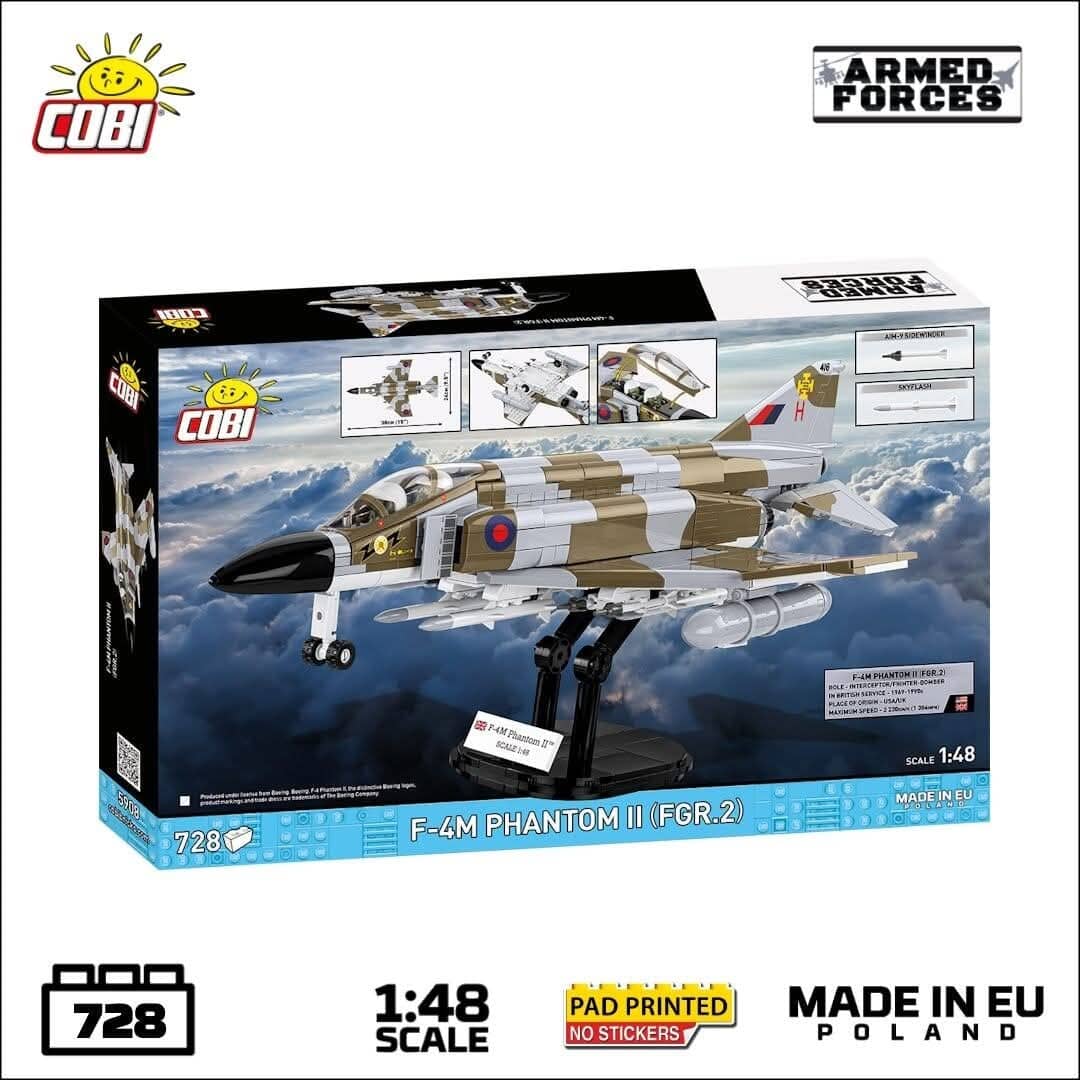 F-4F Phantom II (RAF) brick plane model - COBI 5908 - 728 bricks ...