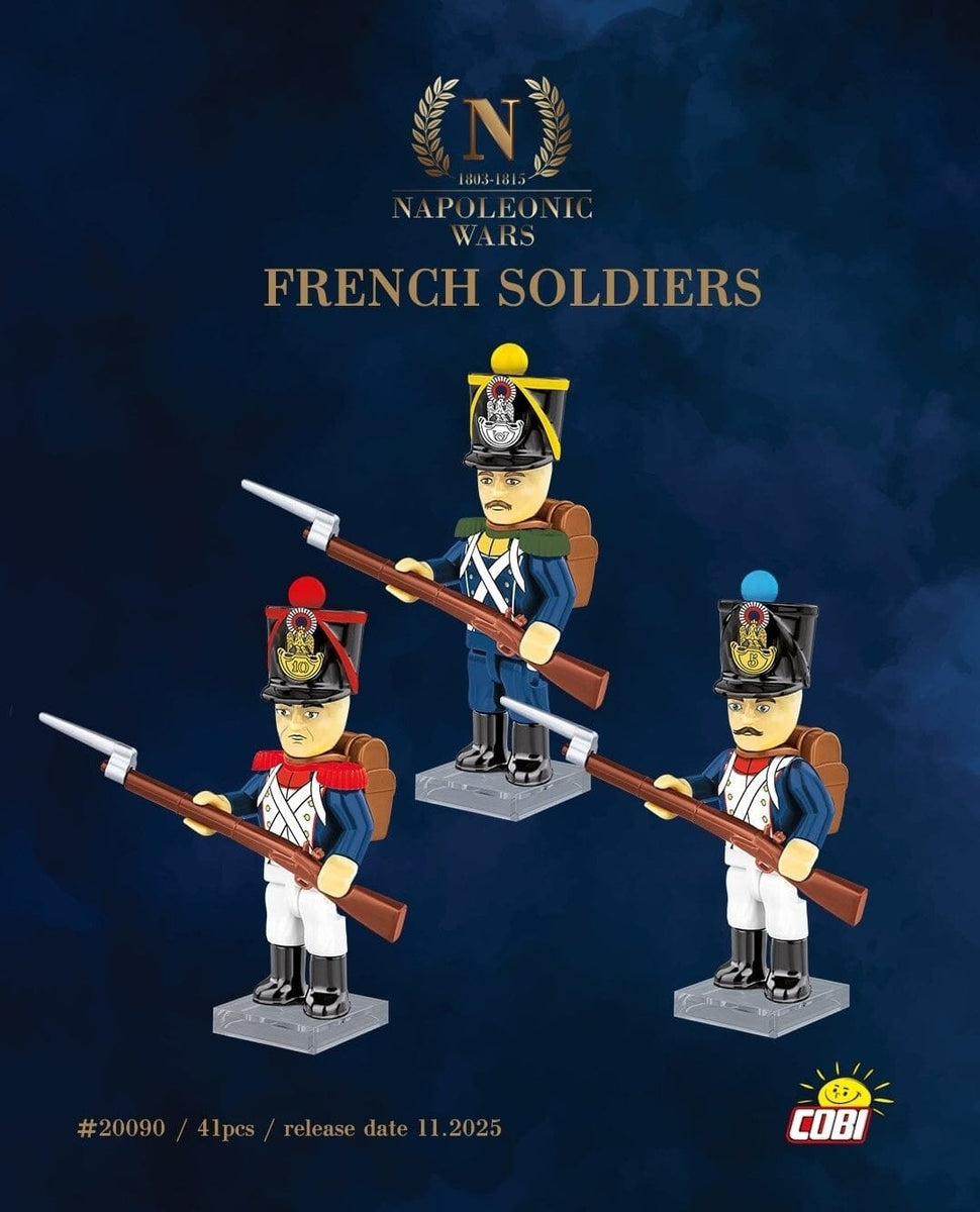 French soldiers (Napoelonic Wars) - COBI 20090 - 3 figures – BRICKTANKS