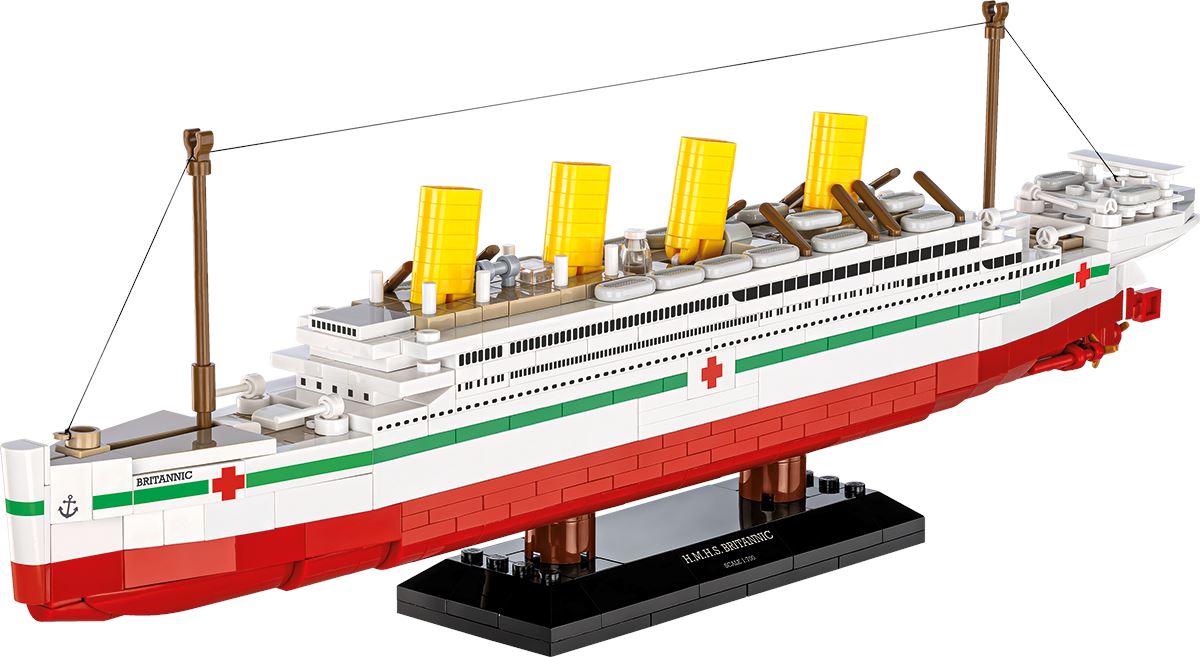 HMHS Britannic brick model ship - COBI 1681 - 636 bricks – BRICKTANKS
