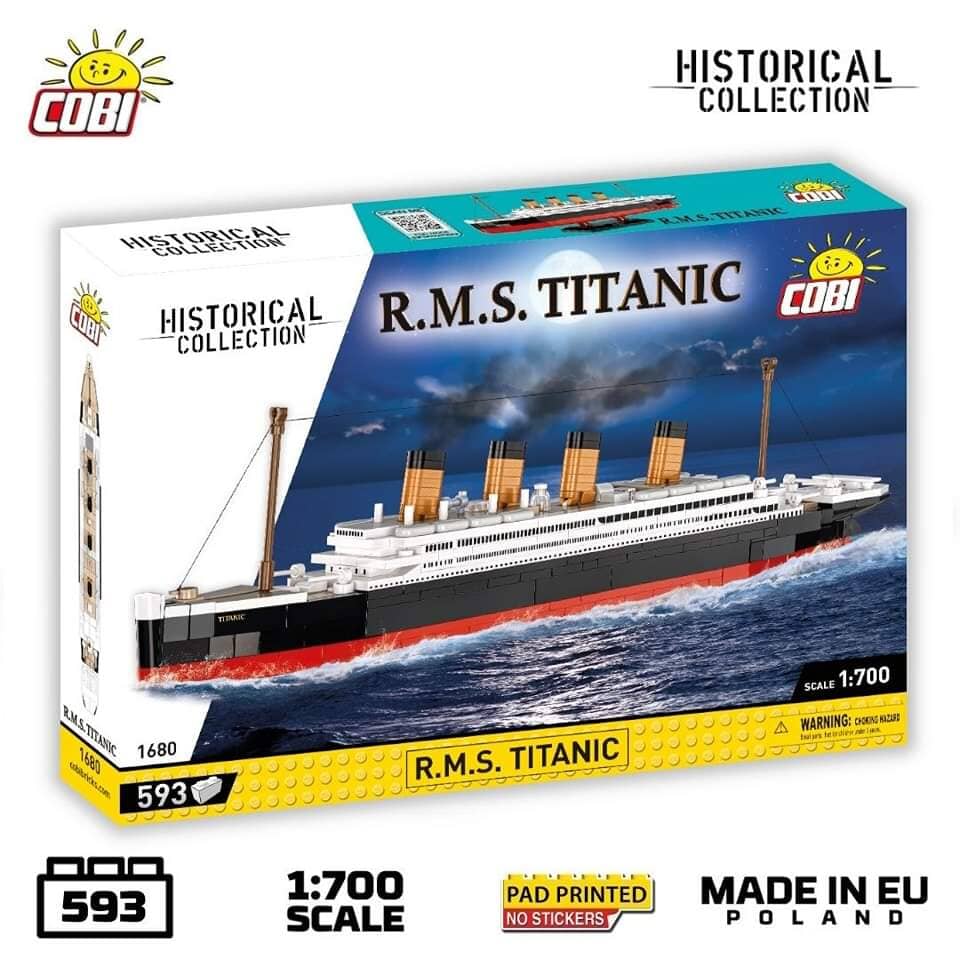 RMS Titanic brick model ship - COBI 1680 - 593 bricks – BRICKTANKS