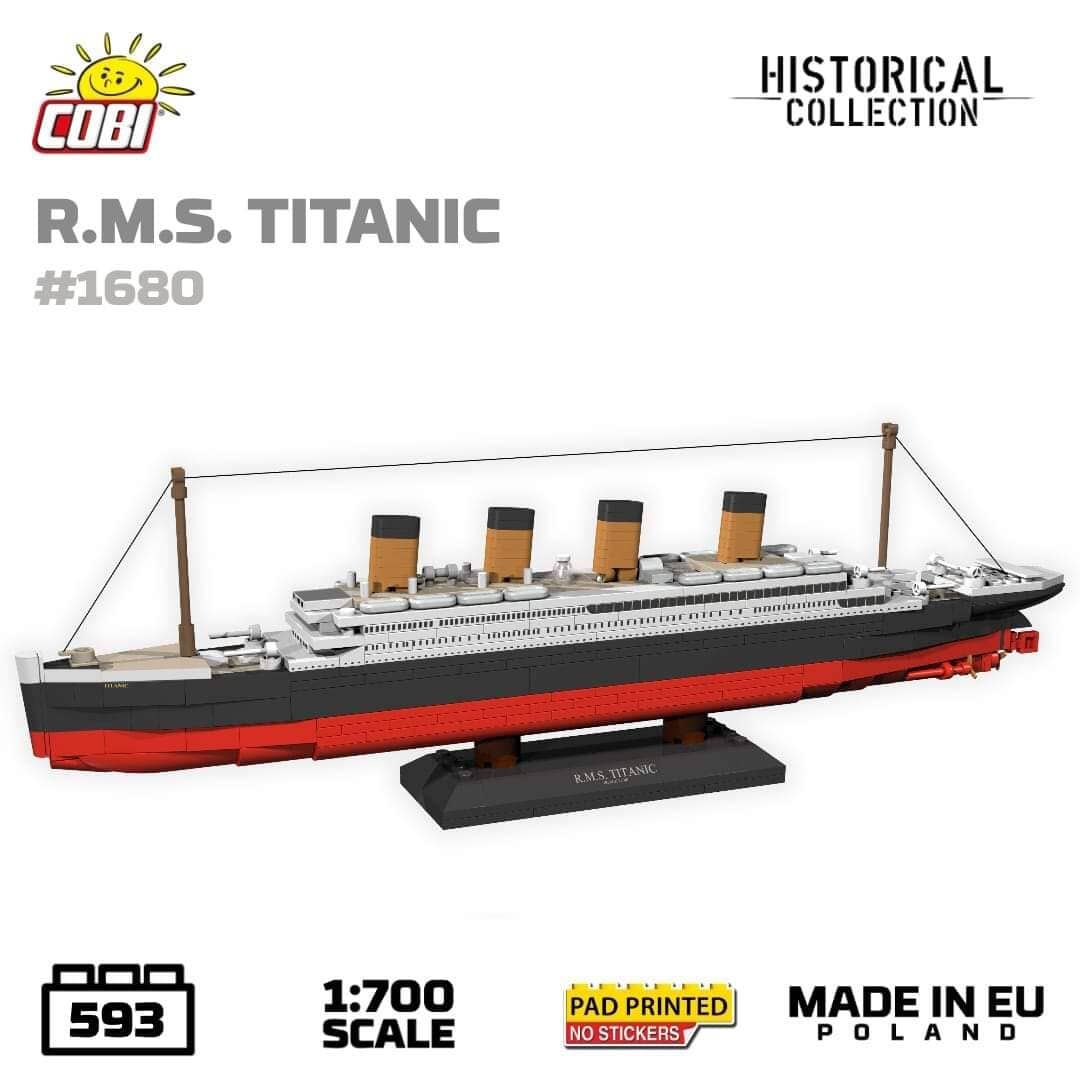 RMS Titanic brick model ship - COBI 1680 - 593 bricks – BRICKTANKS