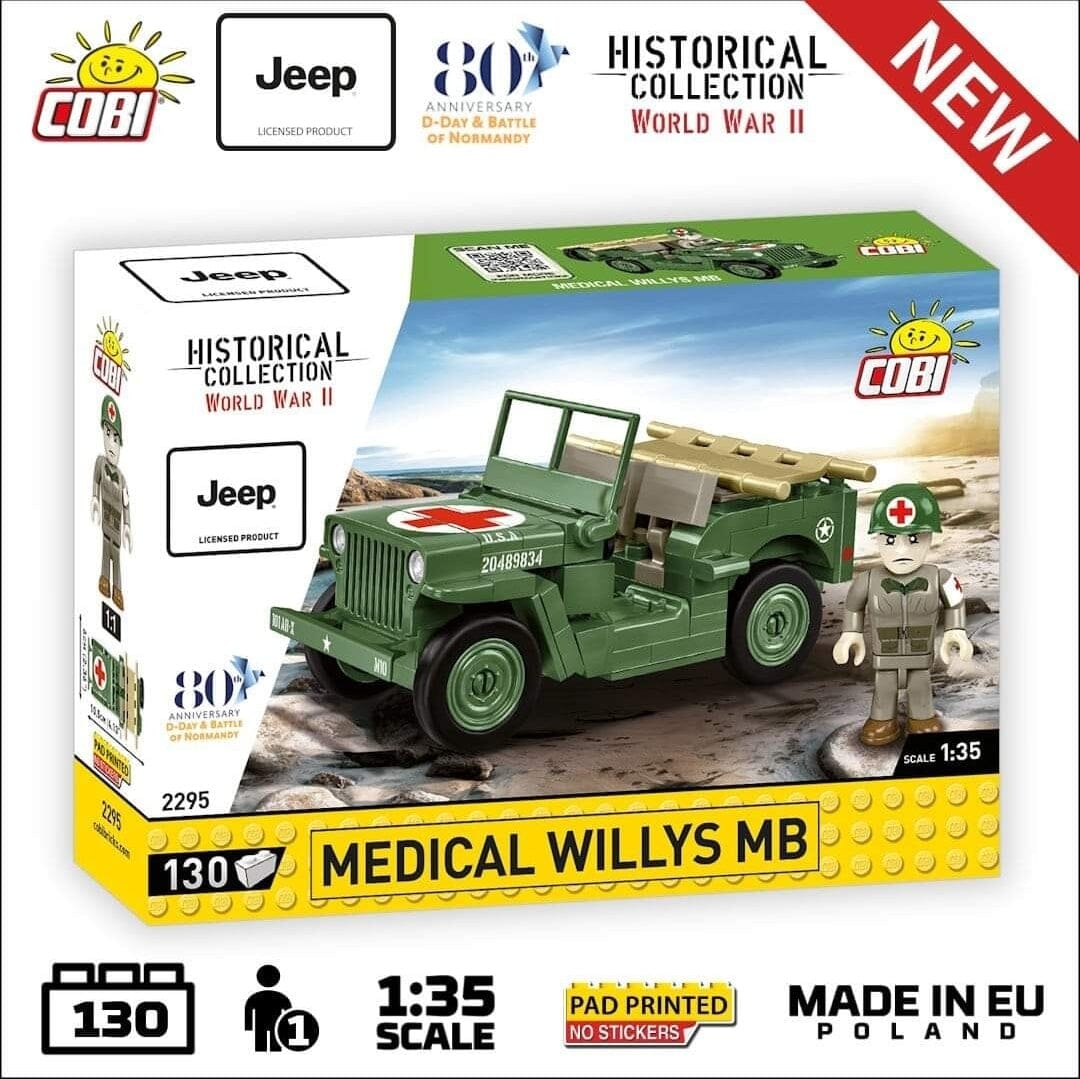 Medical Willys MB - COBI 2295 - 130 bricks – BRICKTANKS