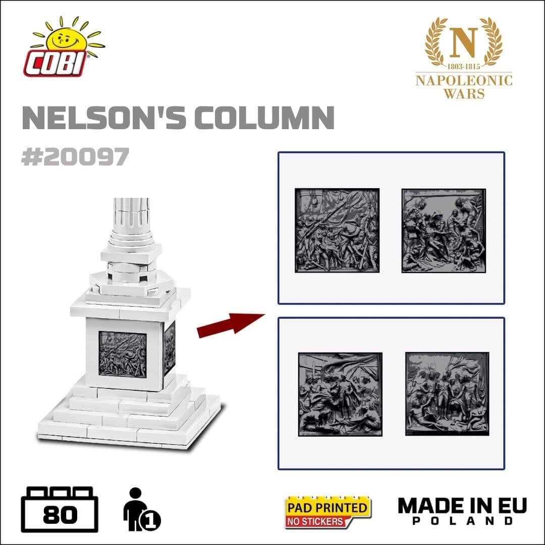 Nelson's Column brick model - COBI 20097 - 85 bricks – BRICKTANKS