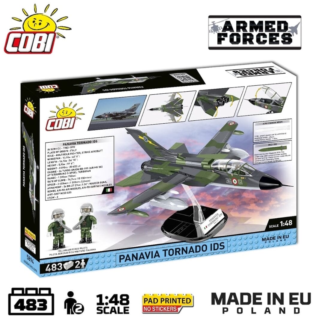 Panavia Tornado IDS brick plane model - COBI 5894 - 483 bricks – BRICKTANKS