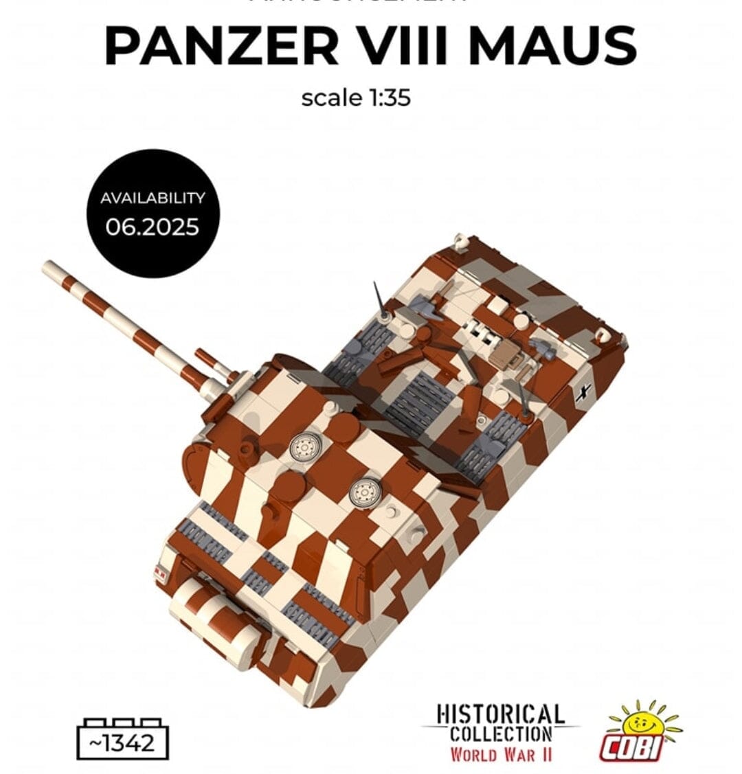 Panzer VIII Maus brick tank model - COBI 3138 - 1342 bricks – BRICKTANKS