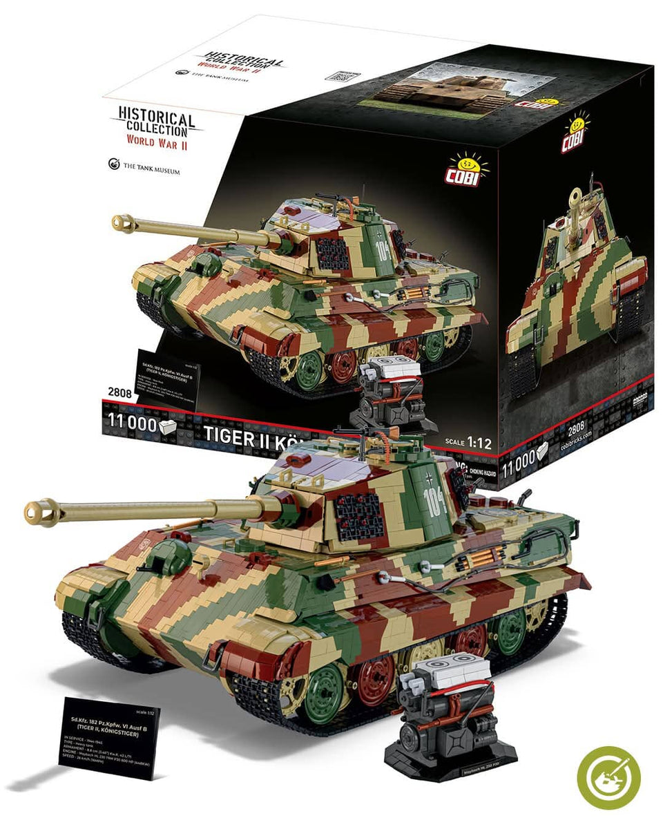 Panzerkampfwagen VI B Tiger II Königstiger - 1:12 brick tank model - C ...