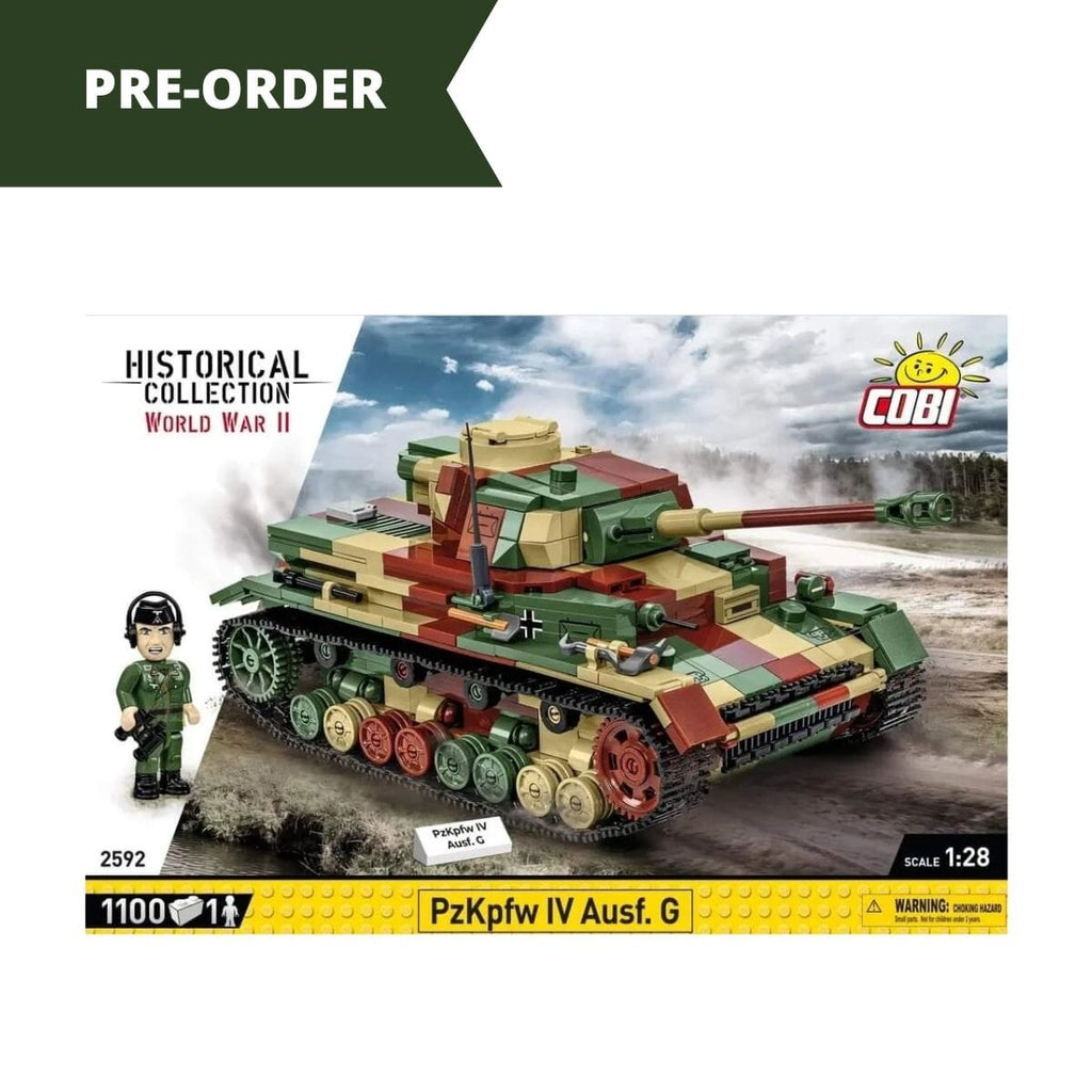 PzKpfw IV Ausf. G. brick tank model - COBI-2592 - 1100 bricks Cobi