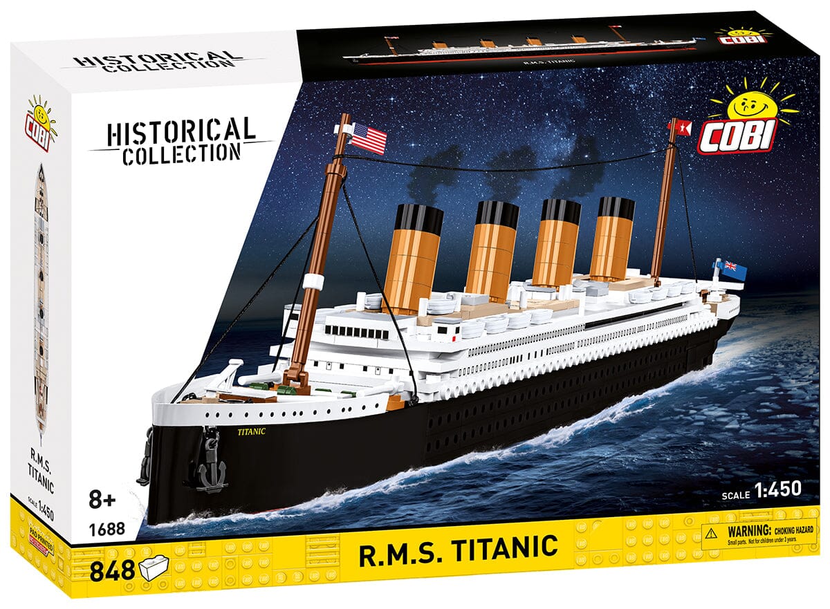 RMS Titanic brick ship model - COBI 1688 - 848 bricks – BRICKTANKS