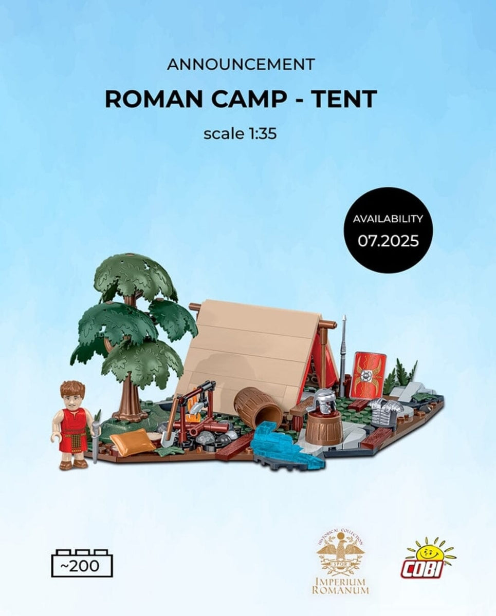 Roman Camp Tent brick model - COBI 20078 - 200 bricks – BRICKTANKS