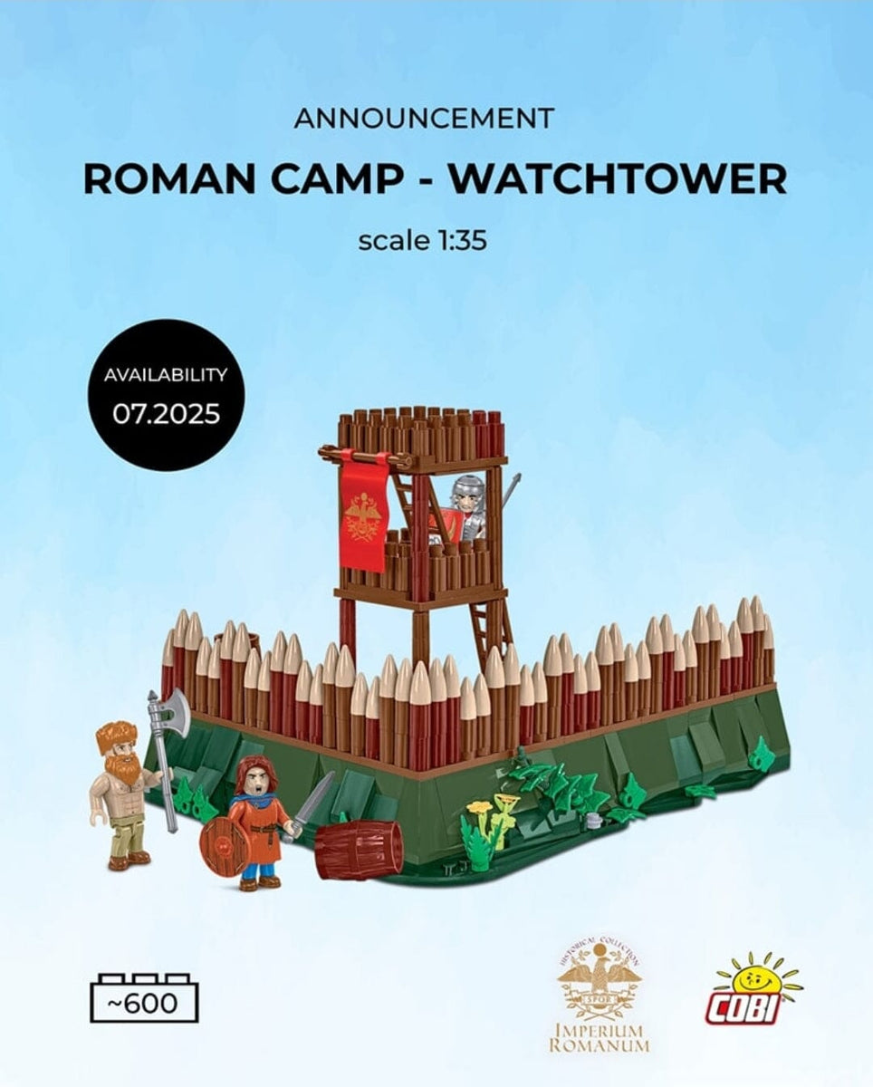 Roman Camp Watchtower brick model - COBI 20076 - 600 bricks – BRICKTANKS