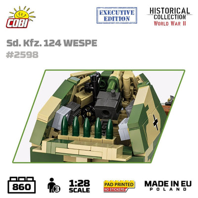 Sd.Kfz. 124 Wespe brick tank model - COBI 2598 - 860 bricks EXECUTIVE ...