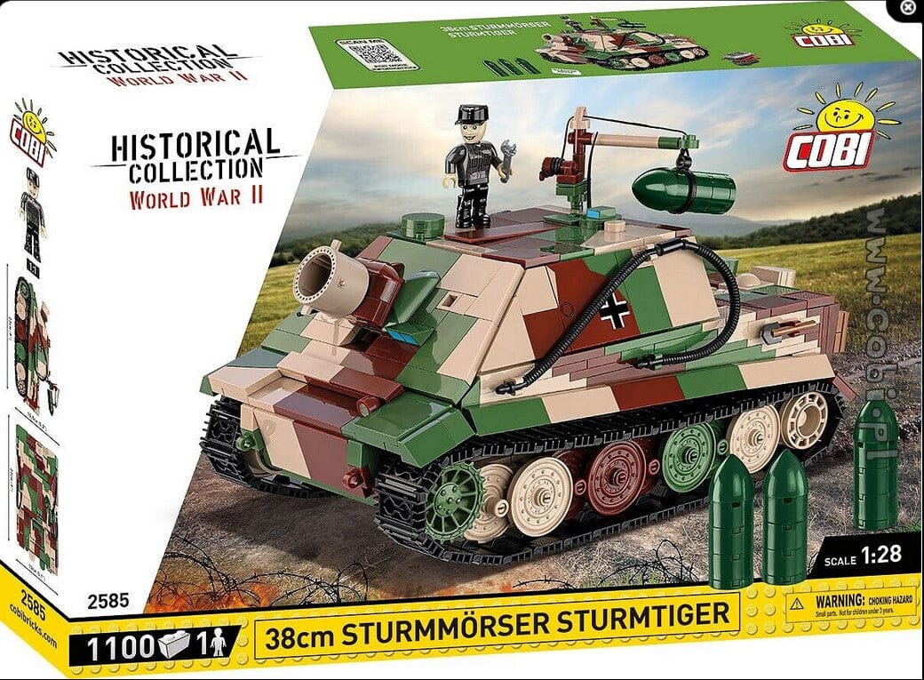 Sturmmorser Tiger "Sturmtiger" brick tank model - COBI-2585 - 1100 bri ...