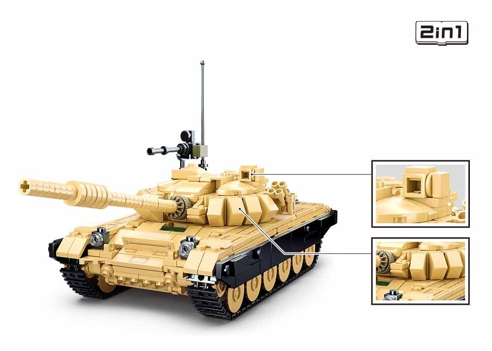 T-72B3 brick tank model - Sluban M38-B1011 - 770 bricks – BRICKTANKS