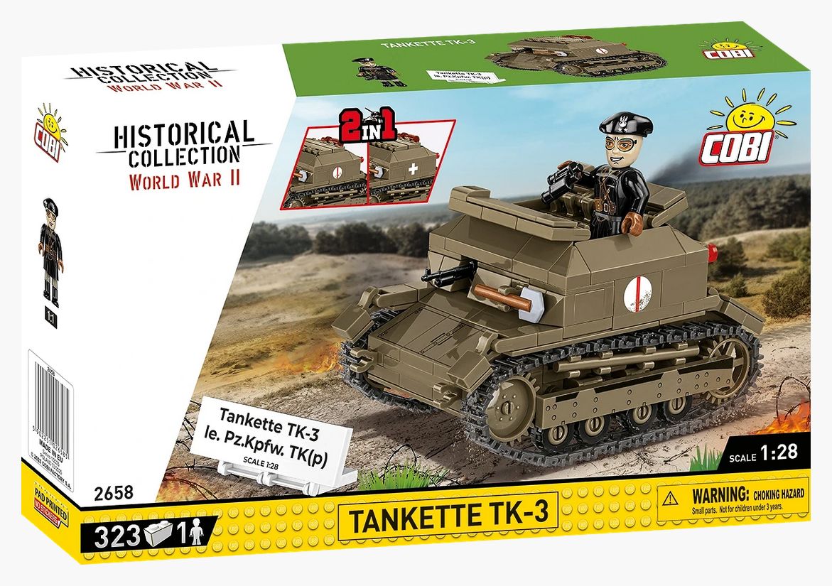 TK-3 Tankette brick model - COBI 2658 - 323 bricks – BRICKTANKS