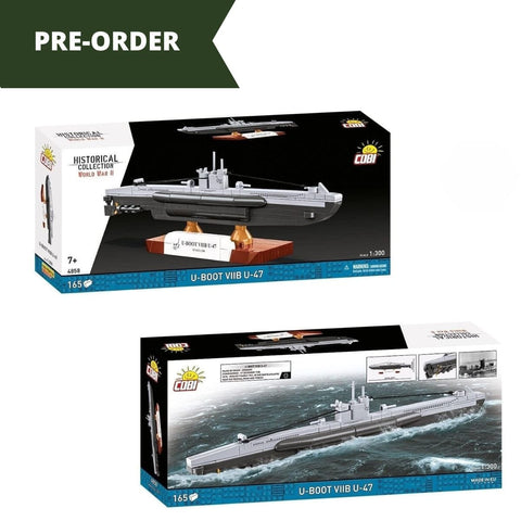 U-BOOT U-47 VIIB submarine brick model - COBI 4858 - 165 bricks ...