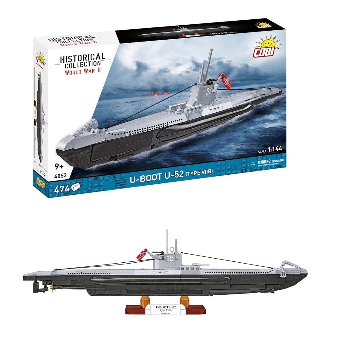 U-Boot U-52 VIIB submarine brick model - COBI 4852 - 470 bricks ...