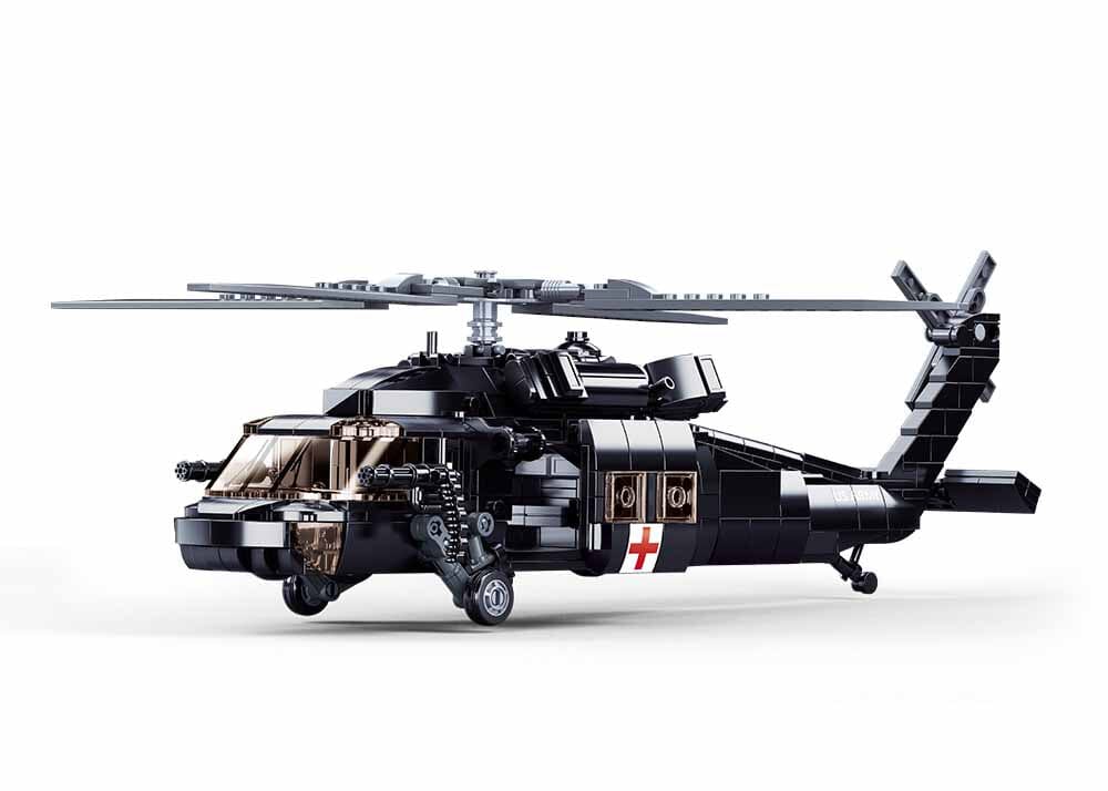 UH-60 Black Hawk brick model helicopter - Sluban M38-B1012 - 692 brick ...