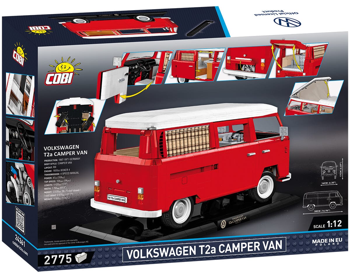 Volkswagen T2a Campervan brick model - COBI 24361 - 2775 bricks ...