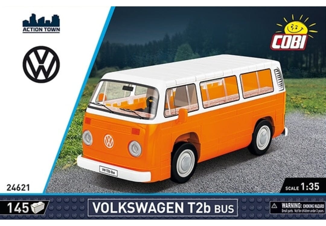 Volkswagen T2b bus brick model - COBI 24621 - 145 bricks – BRICKTANKS