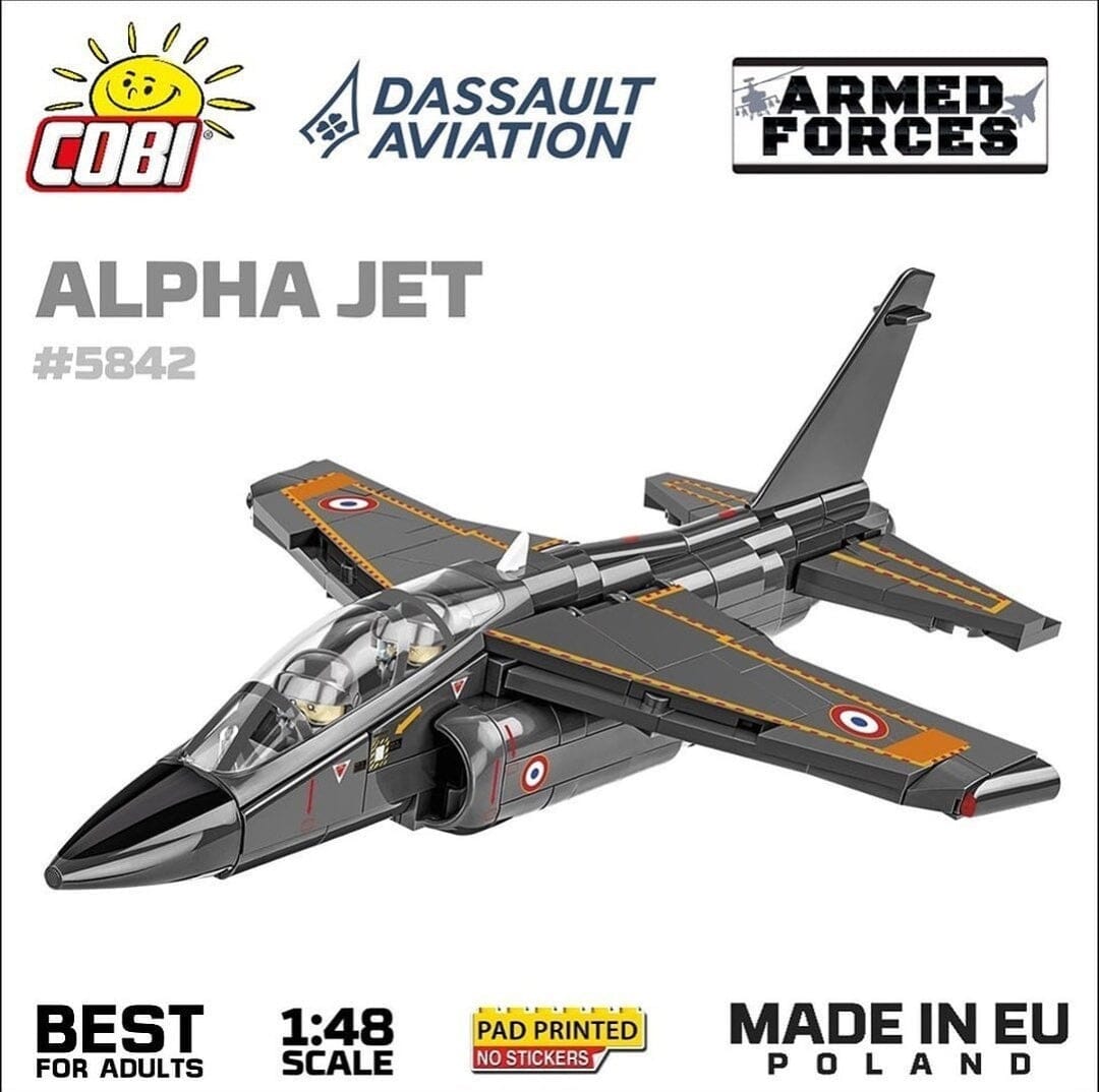 Alpha Jet French Air Force brick plane model - COBI 5842 - 364 bricks ...