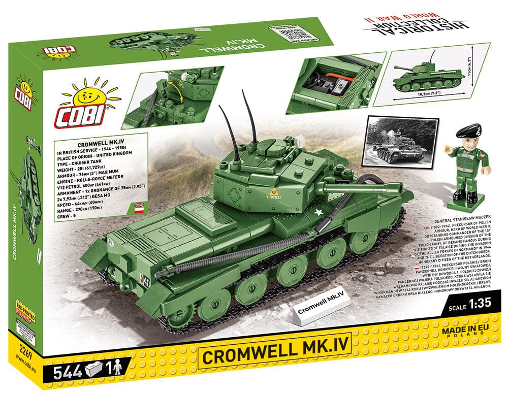 Cromwell MK.IV 'Hela' tank brick model - COBI 2269 - 544 bricks ...