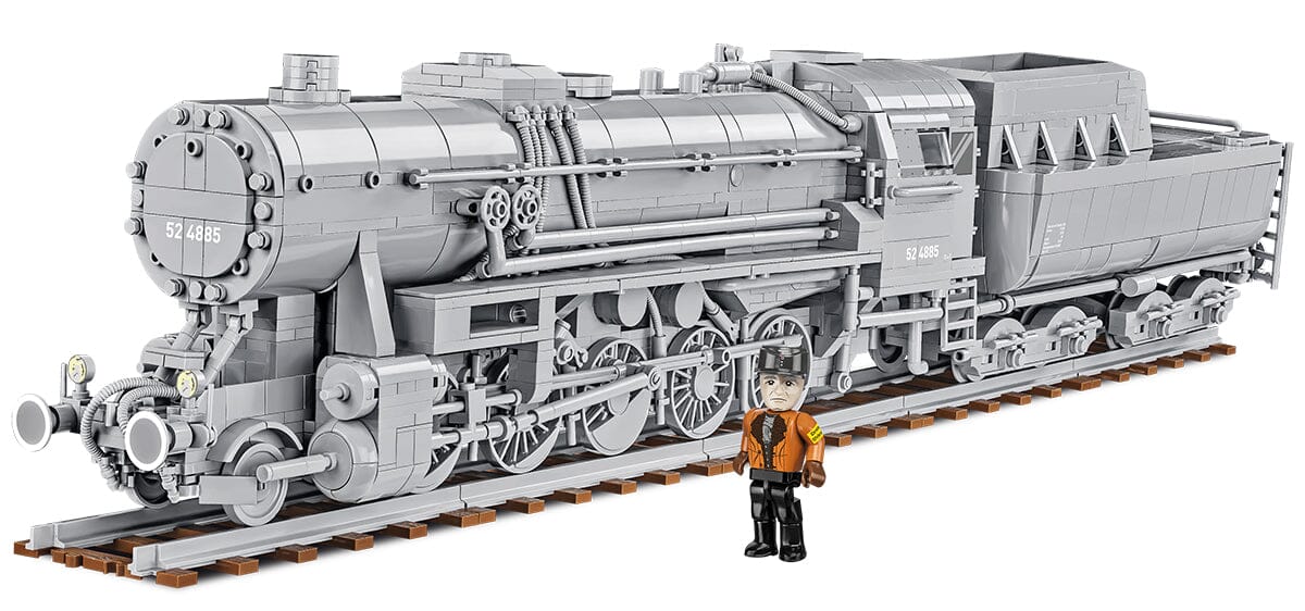 Kriegslokomotive Baureihe locomotive with coal wagon brick model - COB ...