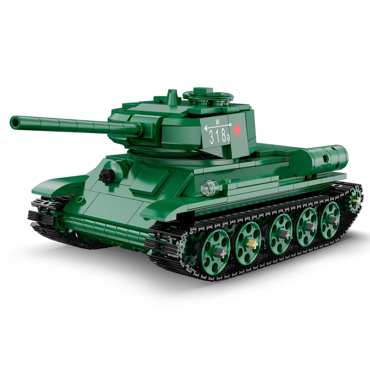 T34 Tank RC brick model kit - CADA C61072W - 722 bricks – BRICKTANKS
